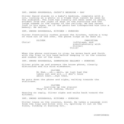 Once in a life time script | DOCX