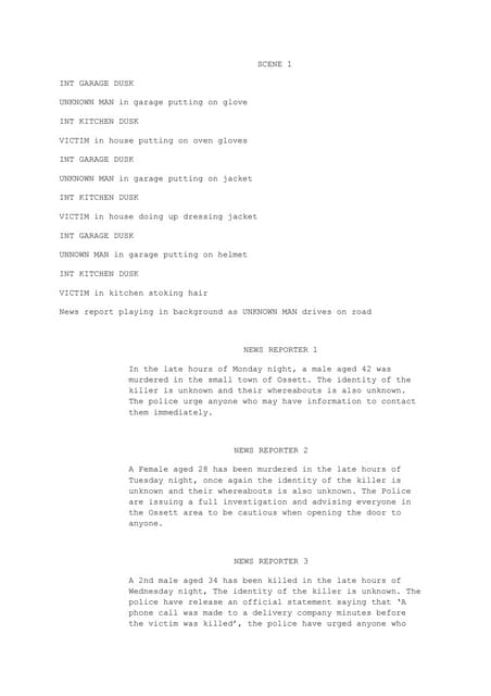 Film Opening SCRIPT | PDF