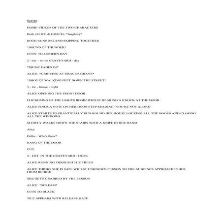 Script film trailer | PDF