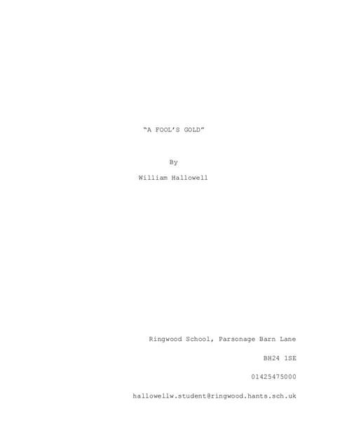 Draft script (idea 1) | PDF