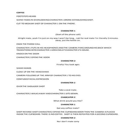 Script for short film | DOCX