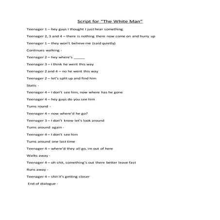 Script for the white man | PDF