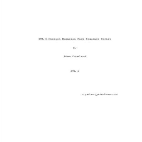 Script gta 5 cut sequence | PDF