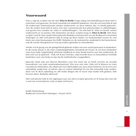 Scriptie \'Tekst in Beeld\' | PDF