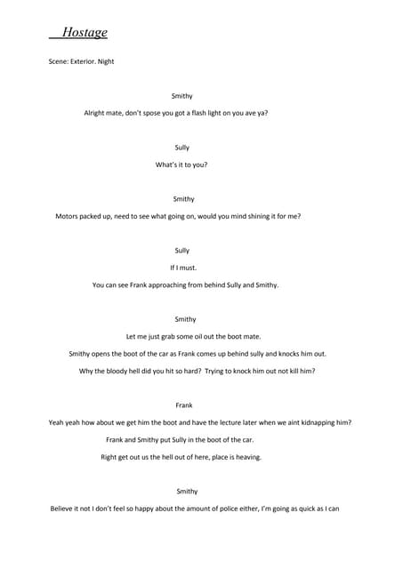 News script for tram crash | PDF