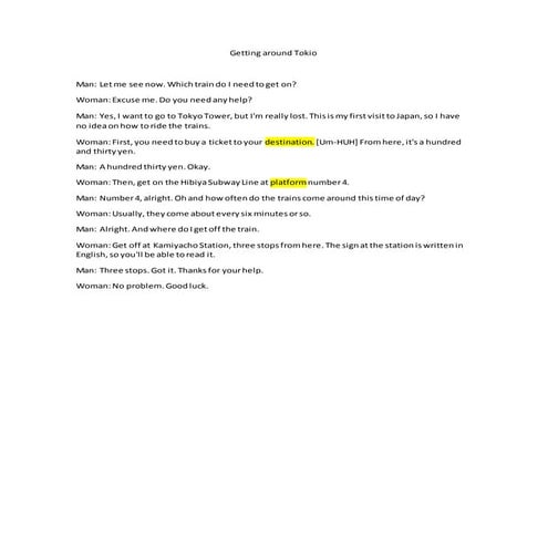 Script listening evaluation | PDF