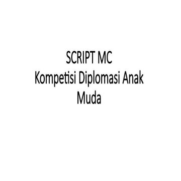 how to be a good master of ceremony in a formal occasion | PPTX