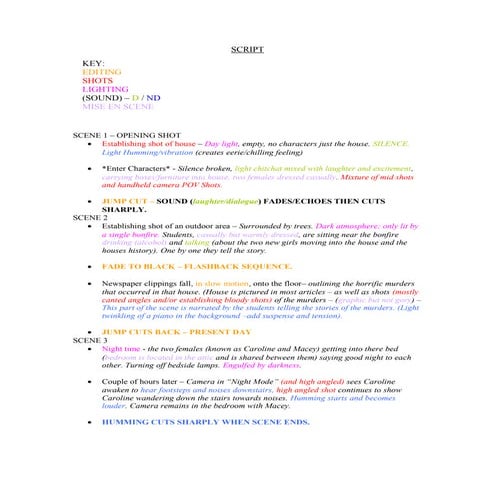 Storyboard of Thriller | PPTX