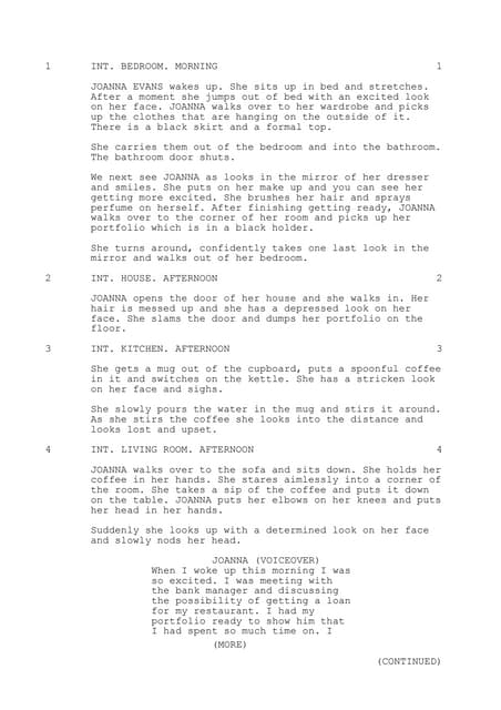 Script for neglected (thriller) | PDF