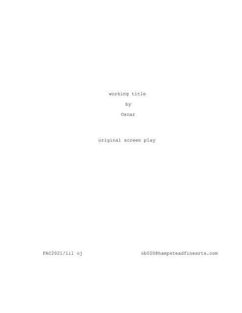 Script rationale | PDF