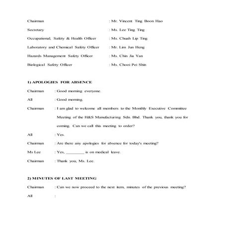 Script meeting | DOCX