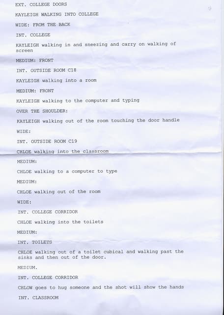 Titanic incorrect script | DOCX