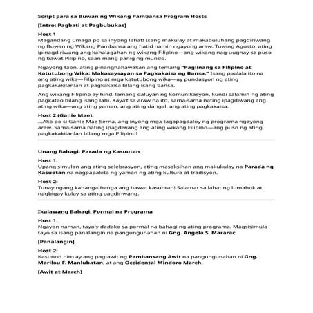 Investiture Ceremony for Kab Scout of the Philippines | DOCX