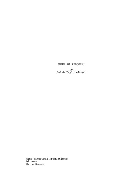 House party script pdf 2.0 | PDF