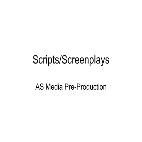 Script Powerpoint | PPT