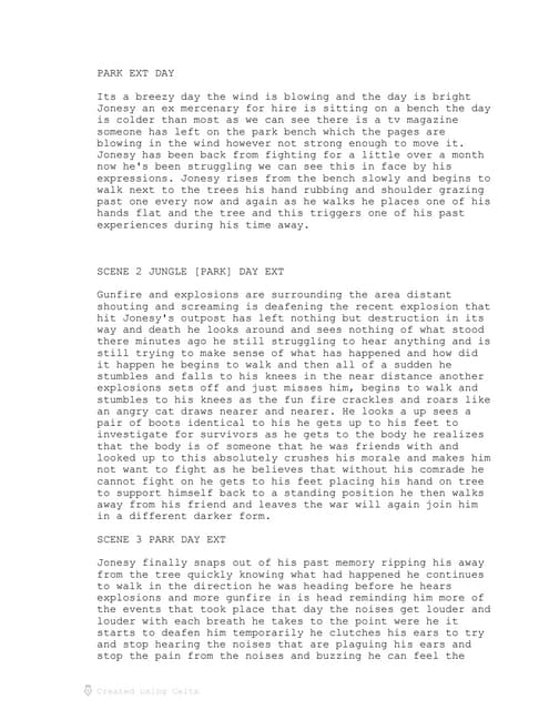 Script script for short film 3 | PDF