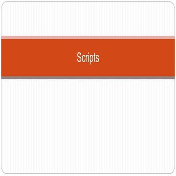 Scripts | PPT