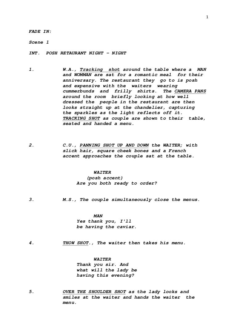 Script (shot) 3 in 1