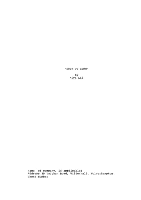 Script: Oneirology | PDF