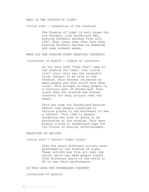 Script (1).docx | Music | Entertainment