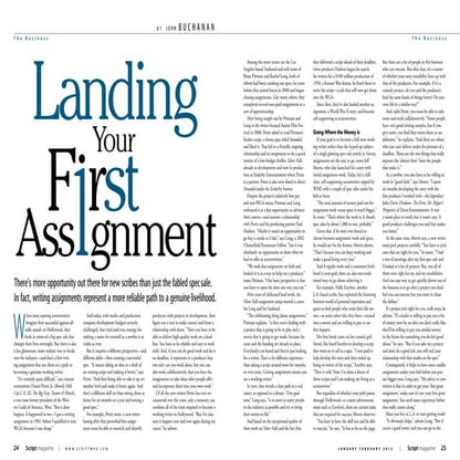 Script Magazine Story - Feat. Rachel Long & Brian Pittman | PDF