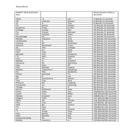 Script template blank | PDF