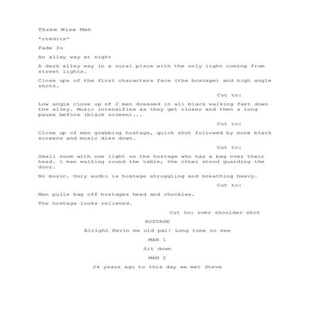 Script three wise men | DOCX