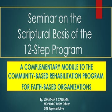 The 12 Steps of Recovery - savn sobriety workbook | PDF