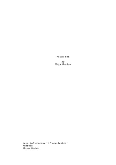 Drowning script | PDF