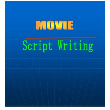 Script Writing Ppt