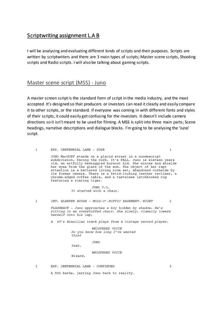 Unit 19 scriptwriting learning aim a | PDF