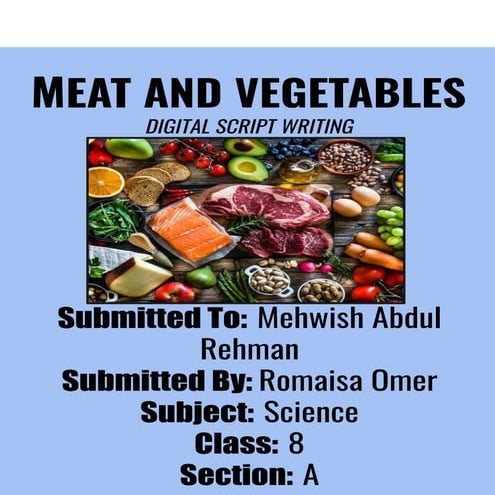 Meat V/s Vegetables e-book(Romaisa omer) | PDF