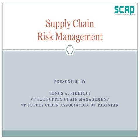 Sc risk mgmt | PPTX