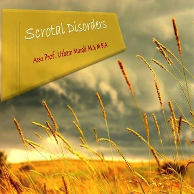 Scrotal disorders | PPT