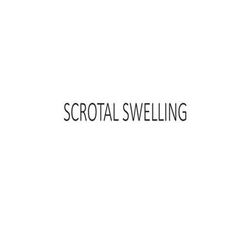 scrotal swelling common causes of scrotal | PPTX | Reproductive Health | Diseases and Conditions