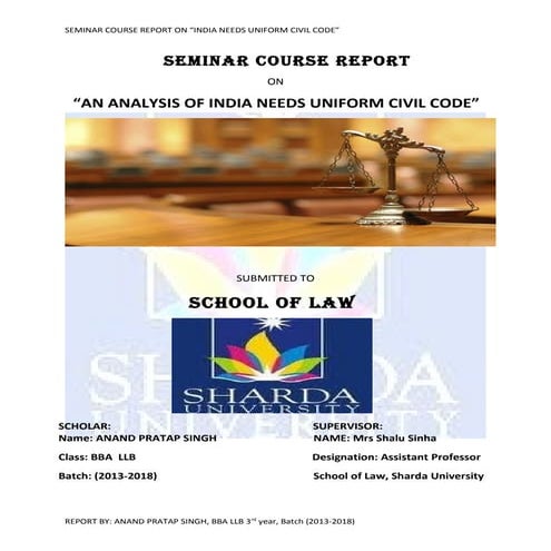 UNIFORM CIVIL CODE | DOC