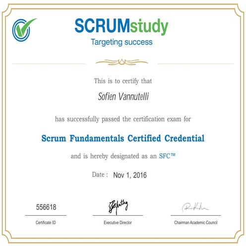 Scrum Fundamentals Certified Credential | PPT