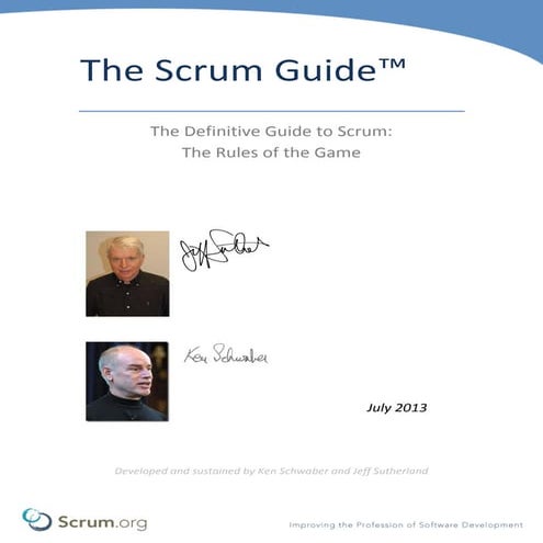 Scrum guide | PDF