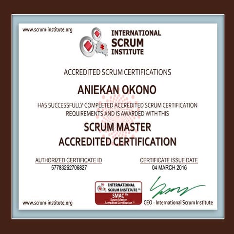 Scrum Master Accredited Certification | PDF