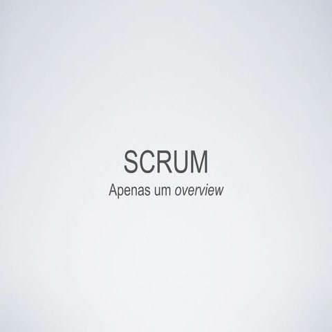 Scrum overview | PPT