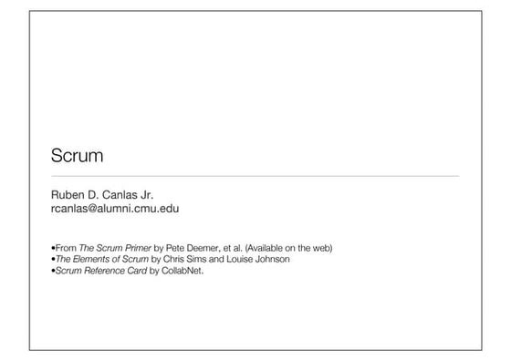 Scrum Model | PPT