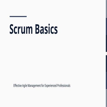 Scrum Basics & foundations course in detail | PPTX