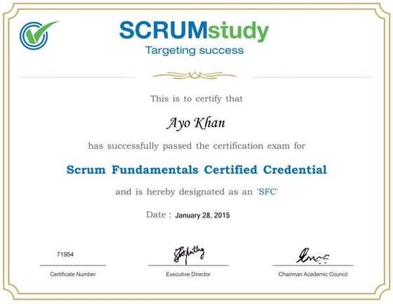Scrum Fundamentals Certificate | PDF