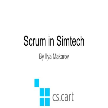 Scrum in simtech | PDF