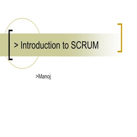 Scrum primer | PPTX