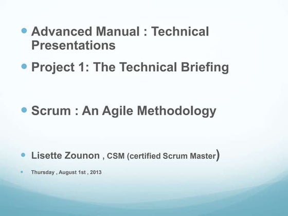 Agile methodologies overview | PPT