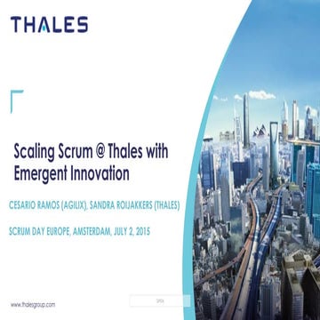 Scrum at Scale at THALES | PDF