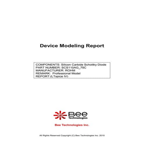SPICE MODEL of 2SK3019 (Professional+BDP Model) in SPICE PARK | PDF