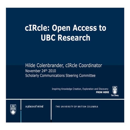 cIRcle: open access to UBC research | PPT