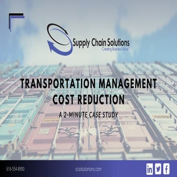 Transportation Management - Cost Reduction | PDF